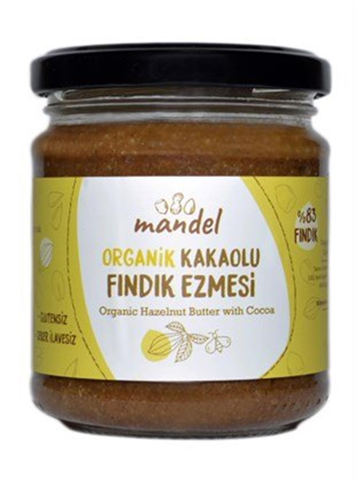 Mandel-Organik Kakaolu Fındık Ezmesi 180 gr
