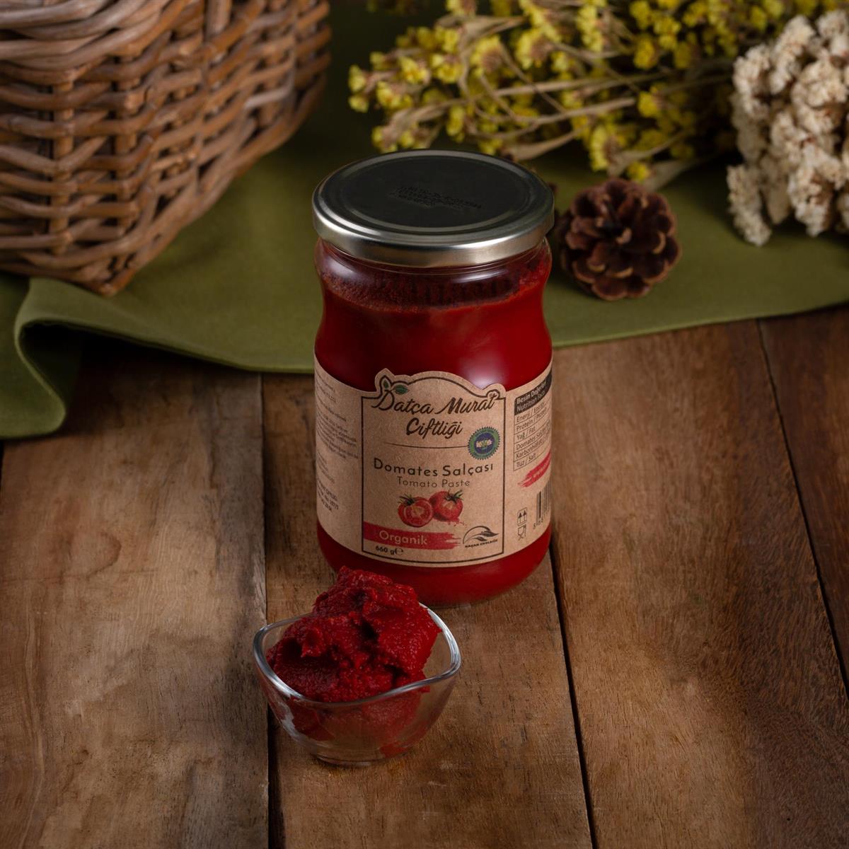 Organik Domates Salçası 660 Gr | Datça Murat Çiftliği