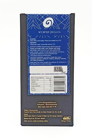 Aroha %72 Bitter Çikolata 80 Gr | Datça Murat Çiftliği