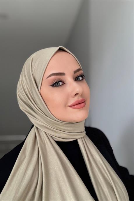 Fil Dişi Penye Şal - Eda Uzunlar