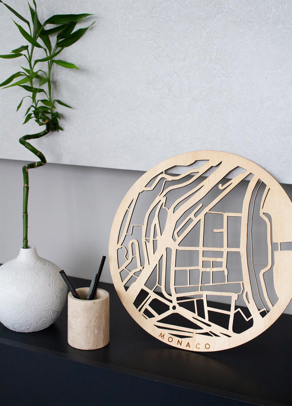 Monaco | Wooden City Map - Bring Your Dreams and Memories to Life at ...