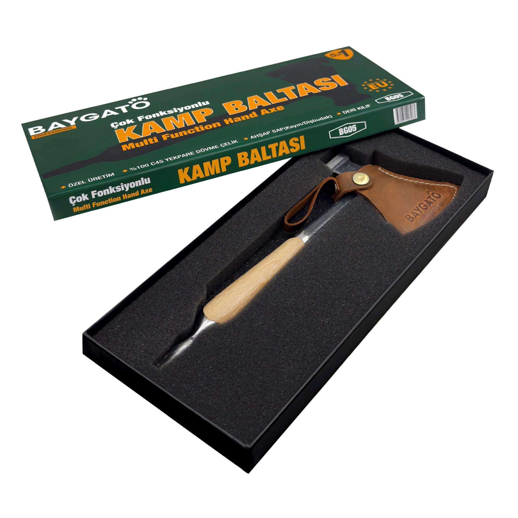 BAYGATO ÇOK FONKSİYONLU KAMP BALTASI BG05