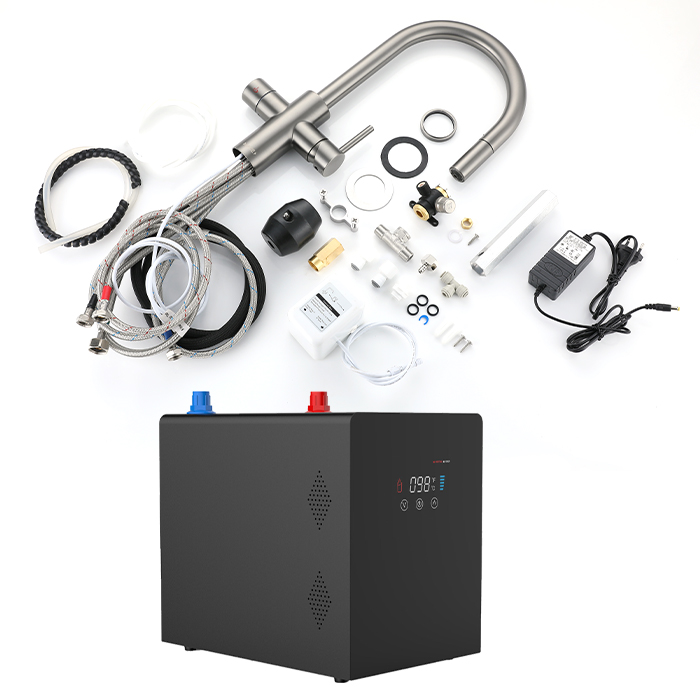 Solar 4'ü 1 Arada Anında Kaynar Su Batarya Sistemi (Gun Metal) | Mase Mode