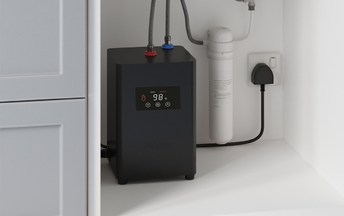 Solar 4'ü 1 Arada Anında Kaynar Su Batarya Sistemi (Gun Metal) | Mase Mode