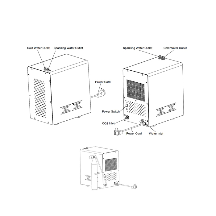 Sparkling 6'sı 1 Arada Anında Kaynar Su ve Soda Batarya Sistemi (Gun ...