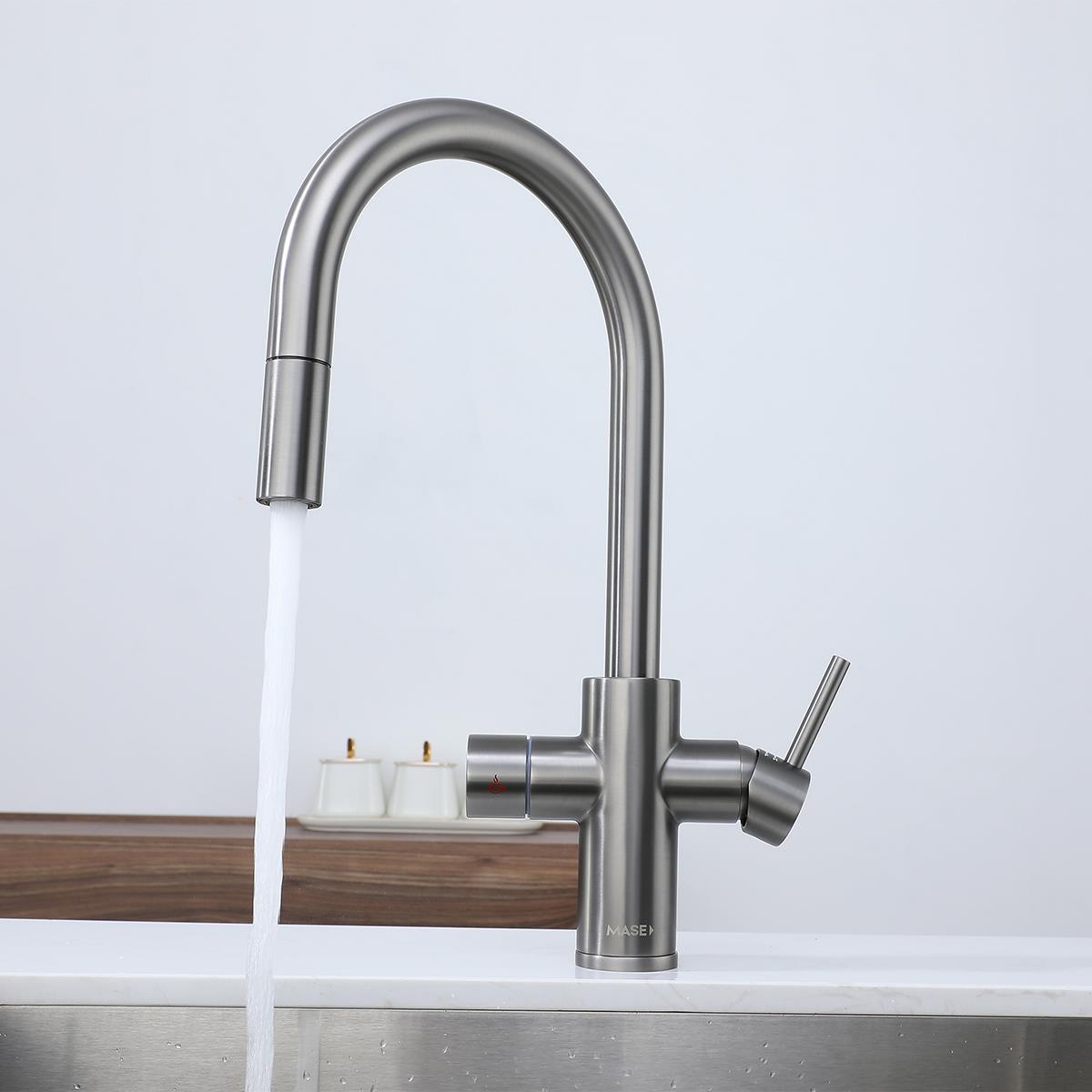 Solar 4'ü 1 Arada Anında Kaynar Su Batarya Sistemi (Gun Metal) | Mase Mode