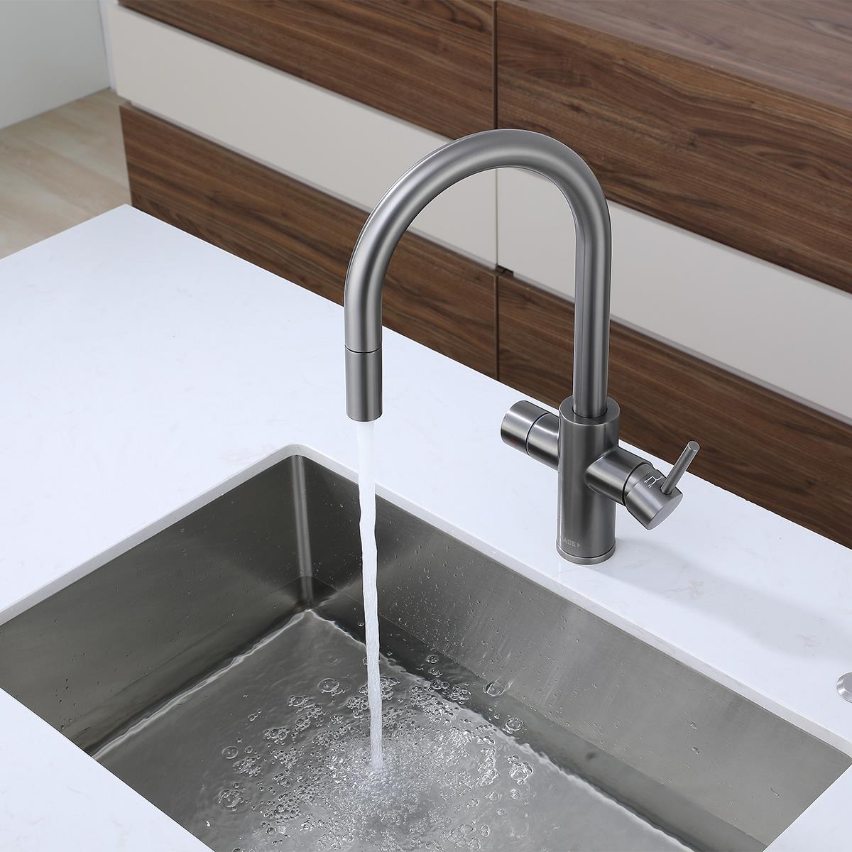 Solar 4'ü 1 Arada Anında Kaynar Su Batarya Sistemi (Gun Metal) | Mase Mode