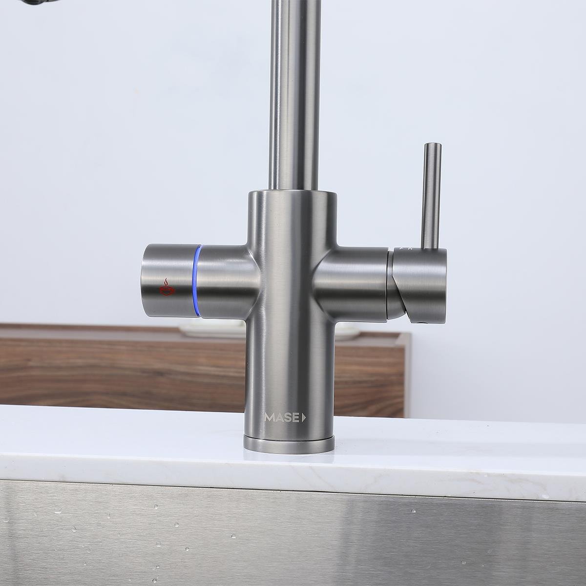 Solar 4'ü 1 Arada Anında Kaynar Su Batarya Sistemi (Gun Metal) | Mase Mode