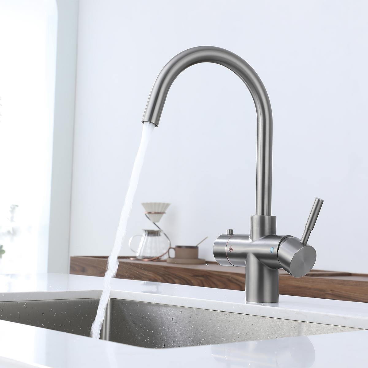 Sparkling 6'sı 1 Arada Anında Kaynar Su ve Soda Batarya Sistemi (Gun ...