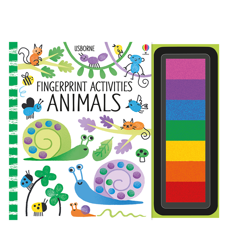FINGERPRINT ACTIVITIES ANIMALS - Çocuk Kitabı - Racuun