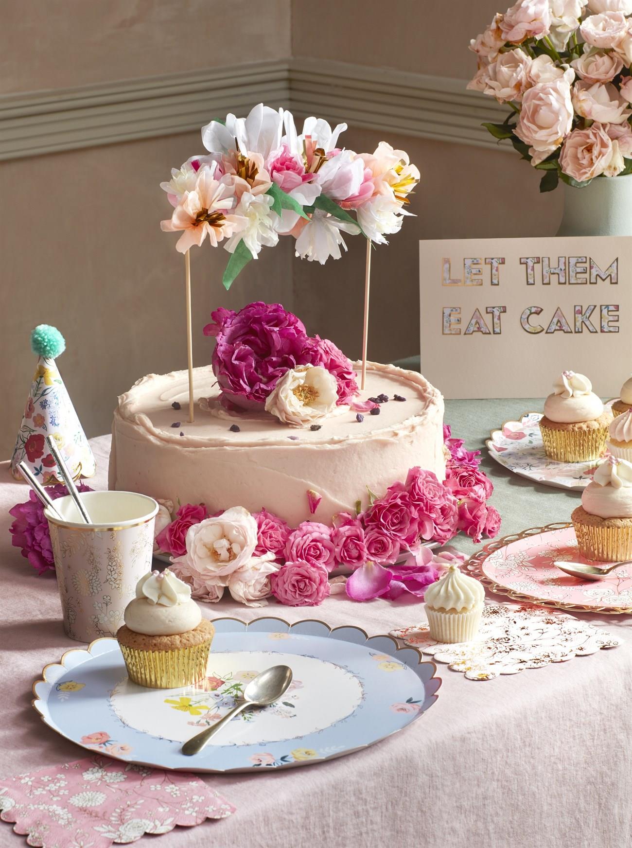 Meri Meri - Flower Bouquet Cake Topper - Çiçek Buketi Pasta Süsü