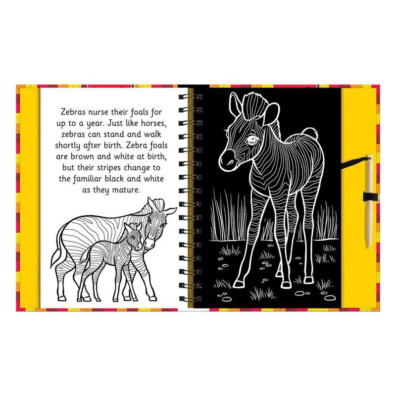 Scratch And Draw - Animals - Çocuk Kitabı - Racuun