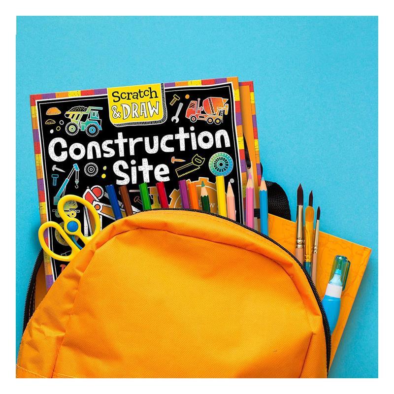 Scratch And Draw - Construction Site - Çocuk Kitabı - Racuun