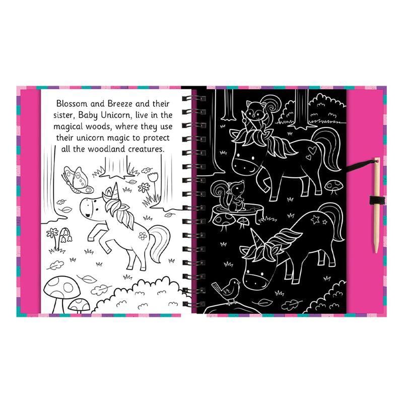 Scratch And Draw - Unicorns - Çocuk Kitabı - Racuun