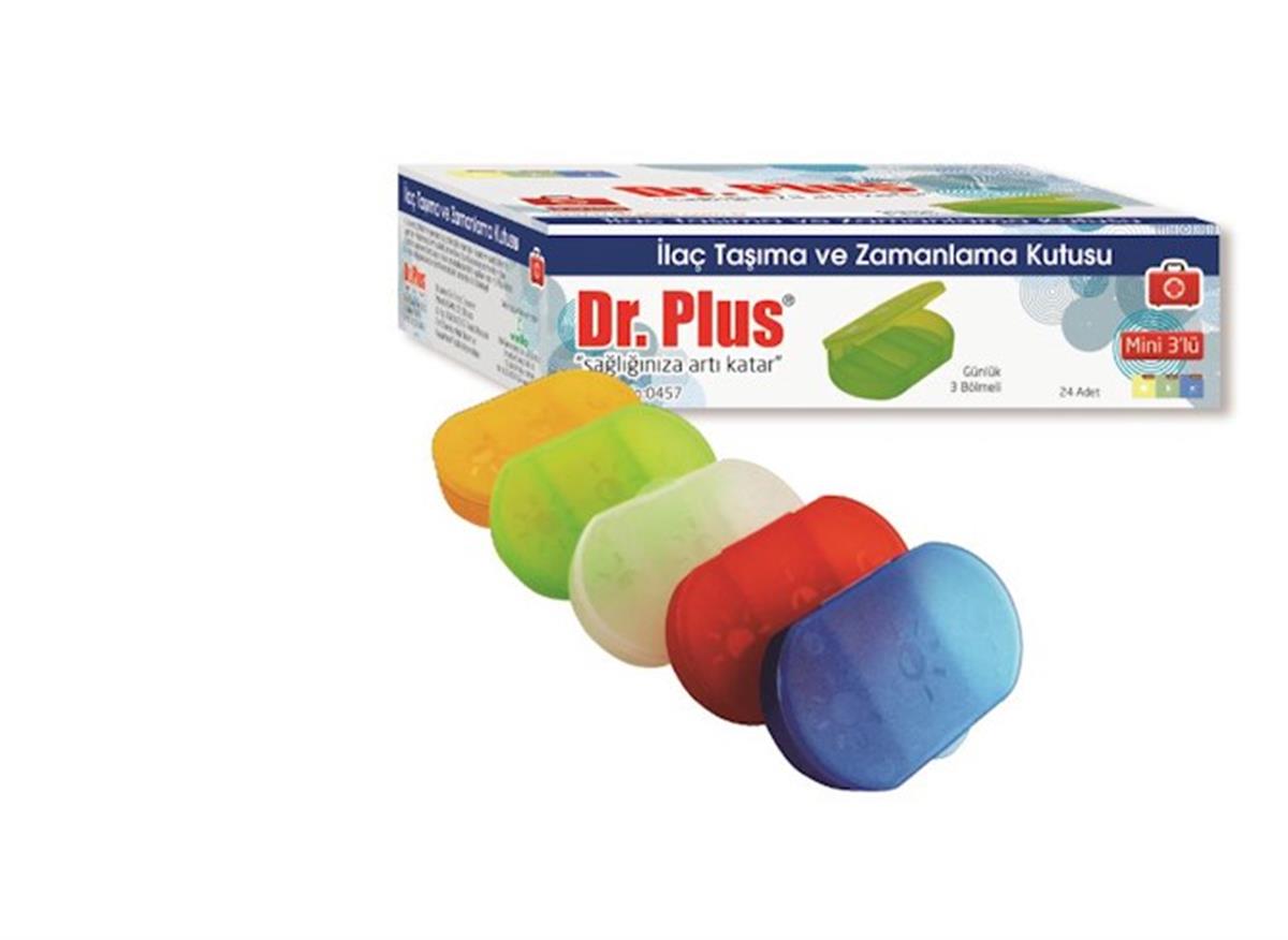 Dr. Plus İlaç Taşıma Kutusu Mini 3 Bölmeli | Rastbiero
