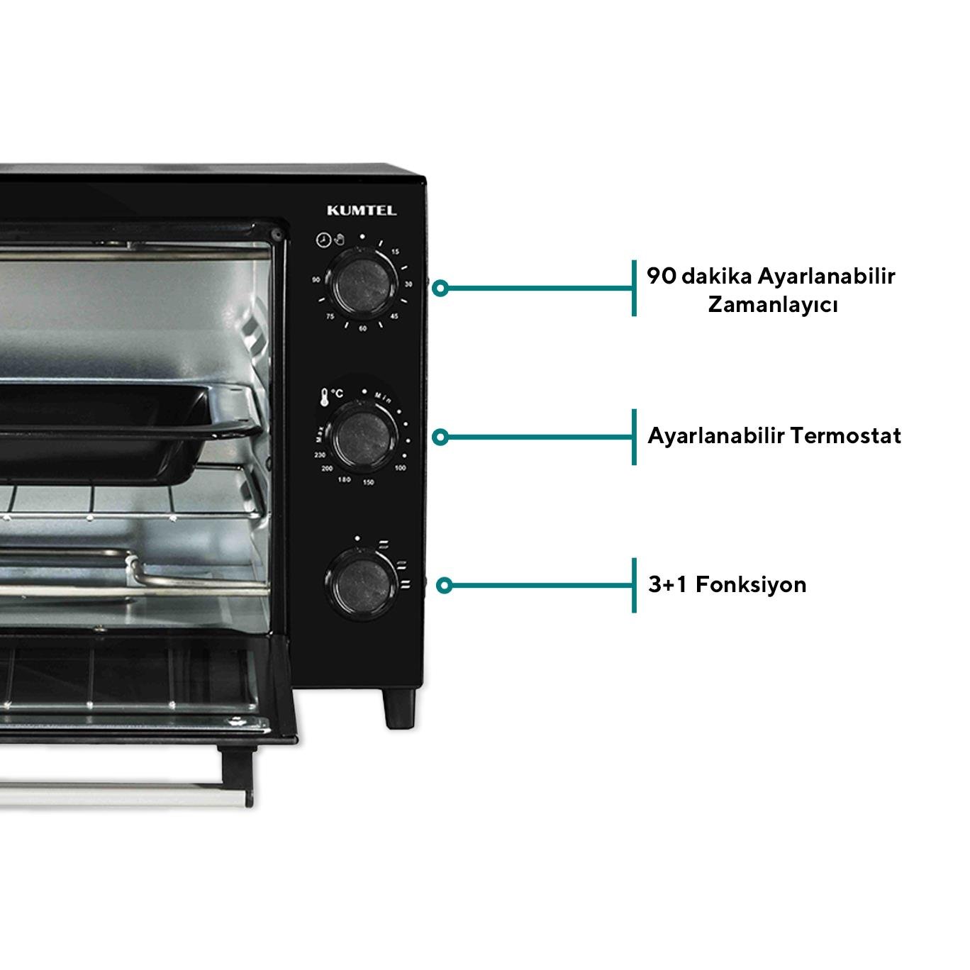 Kumtel 32L Flash Mini Fırın KF-5320