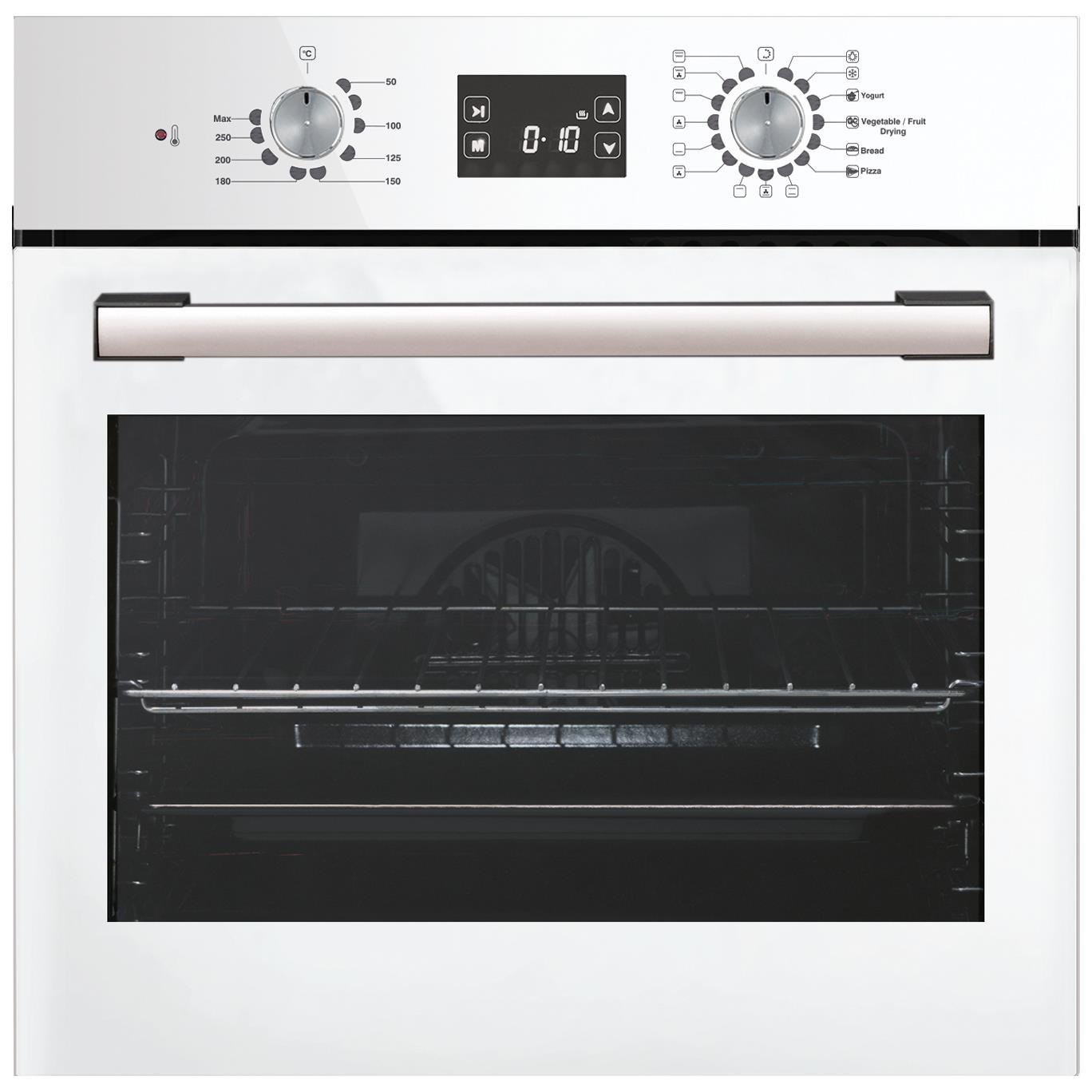 Kumtel Dijital Beyaz Cam Ankastre Fırın 15 Prog. B66-SGF3(DDT)