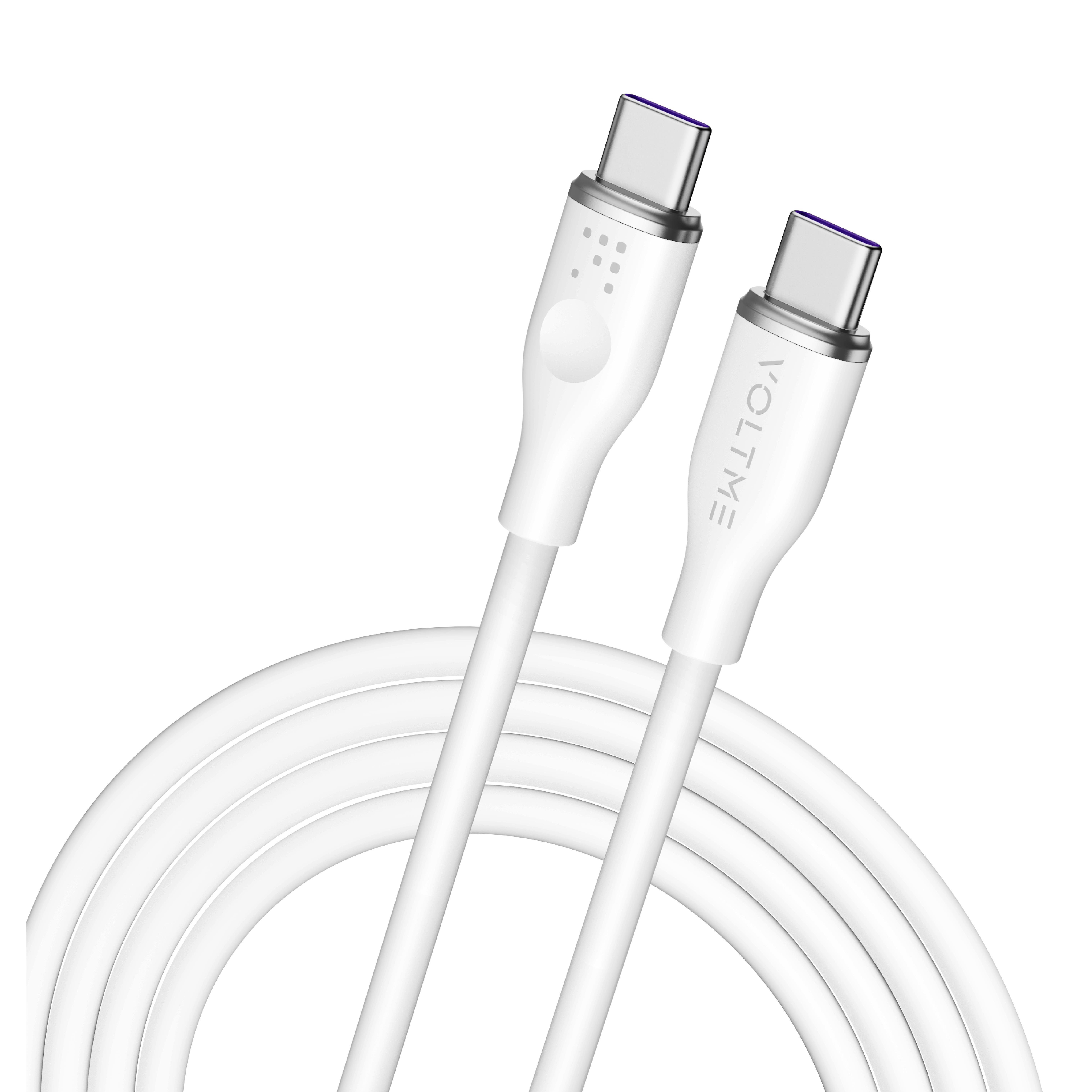 Voltme C2036 Powerlink Moss Şarj Kablosu 1.8M 5A- Beyaz