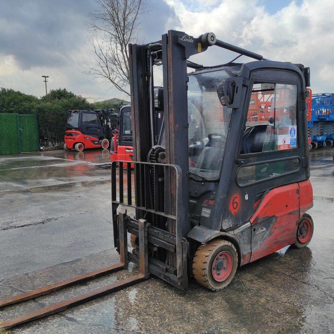LINDE E16P-386 Elektrikli Forklift (F1.5255) [OPS]