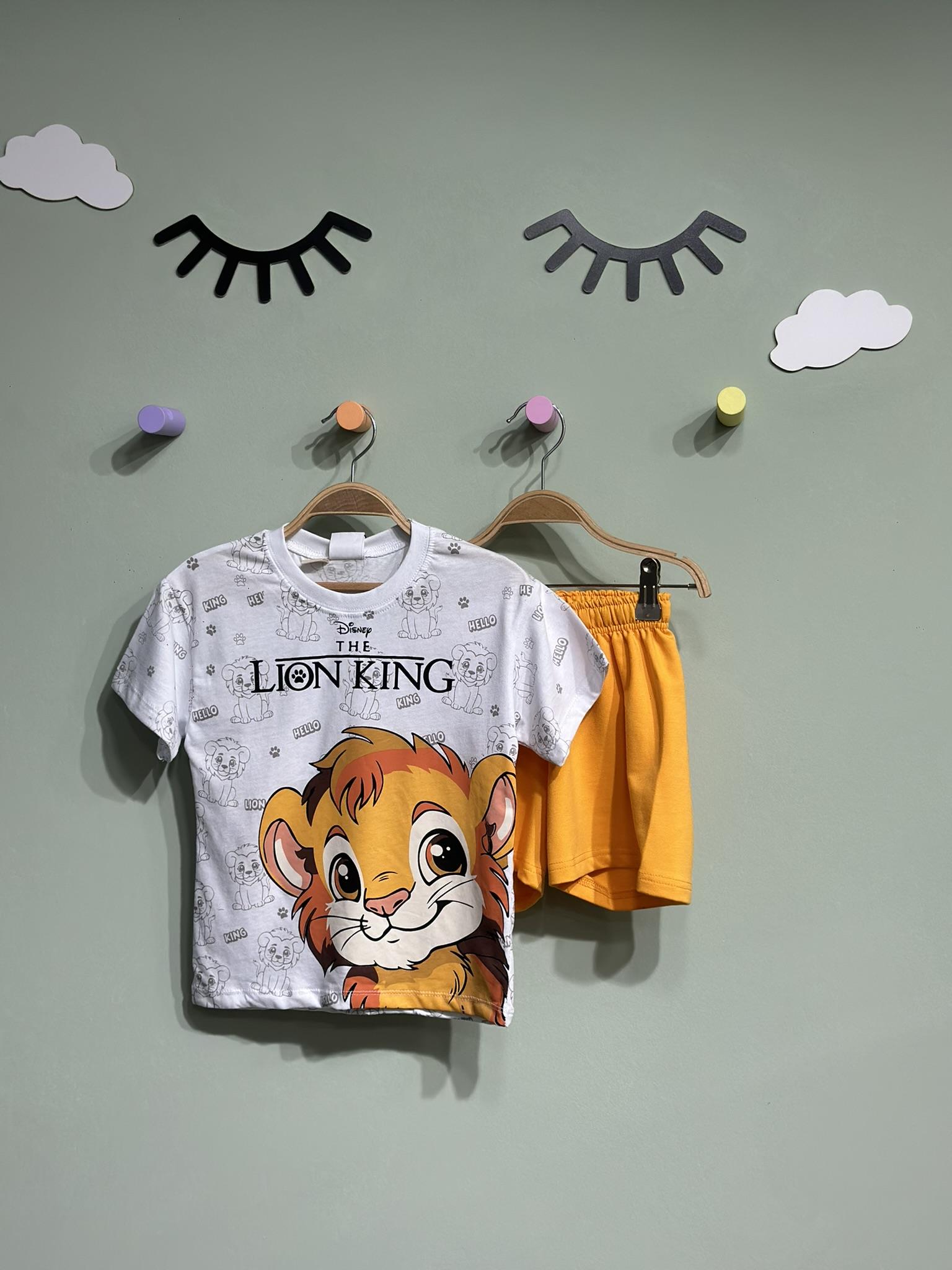 Lion King Baskılı Erkek Çocuk İkili Takım Turuncu (2-8 Yaş) Lion King Baskılı Erkek Çocuk İkili Takım Turuncu (2-8 Yaş)