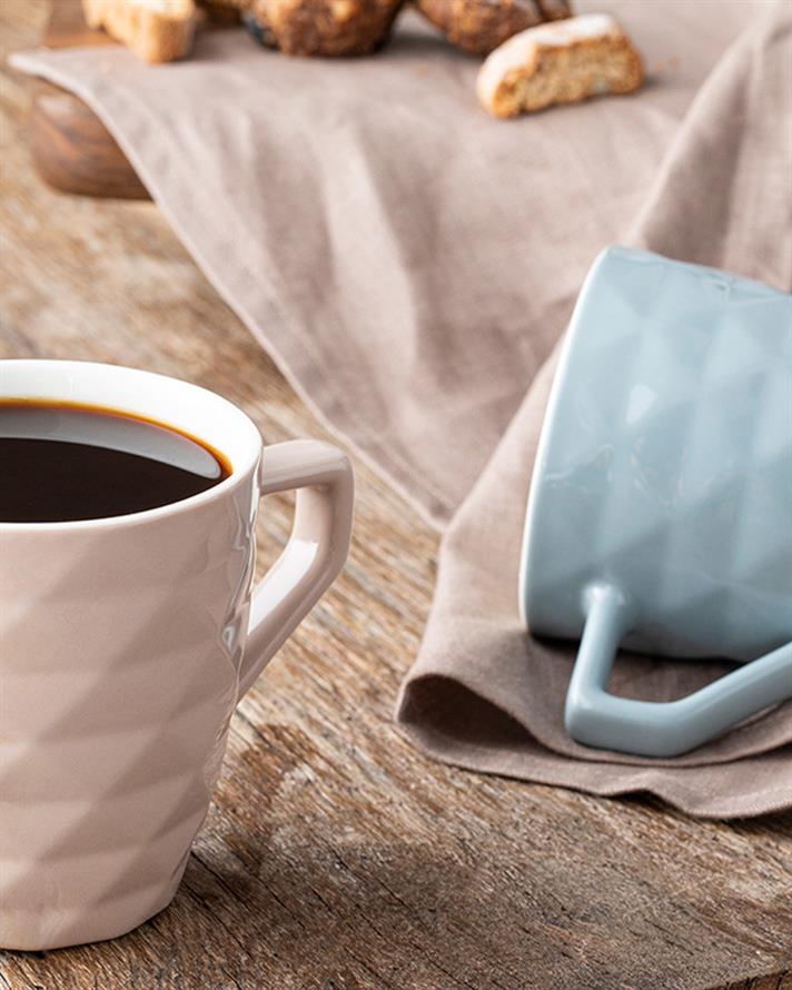 Trine New Bone China Kupa Gri