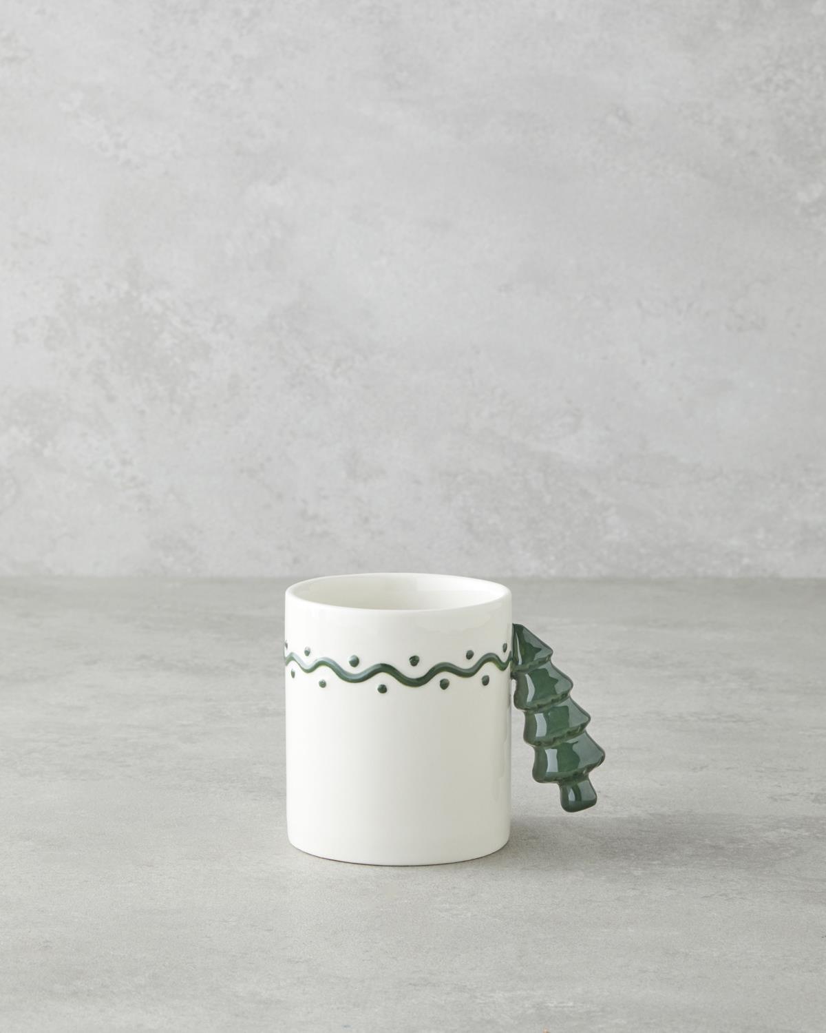 Frosty Tree Stoneware Kupa 330 ml Yeşil