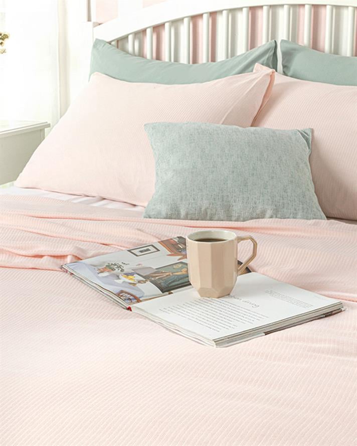 Cool Stripe Soft Touch Tek Kişilik Pike Seti Pembe 8680887235423 ...