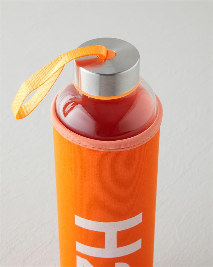 Refresh Bottle Cam Kılıflı Şişe 600 ml Turuncu