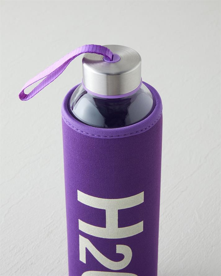 Refresh Bottle Cam Kılıflı Şişe 750 ml Mor