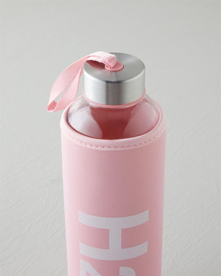 Refresh Bottle Cam Kılıflı Şişe 750 ml Pudra