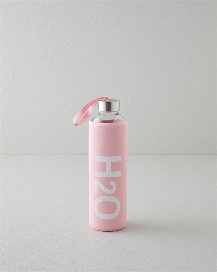 Refresh Bottle Cam Kılıflı Şişe 750 ml Pudra