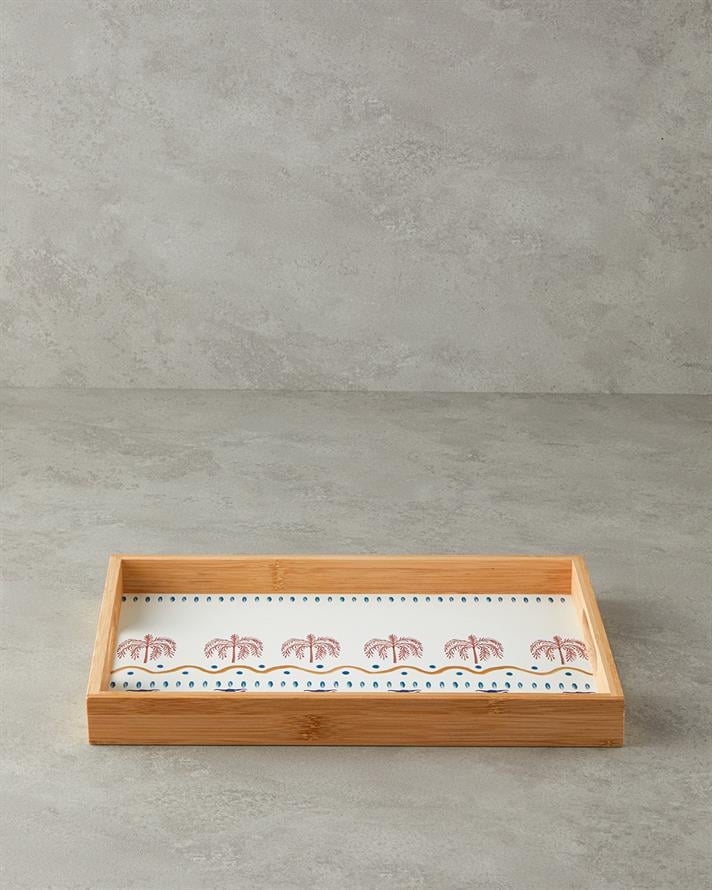 Carnival Day Bambu Tepsi Renkli