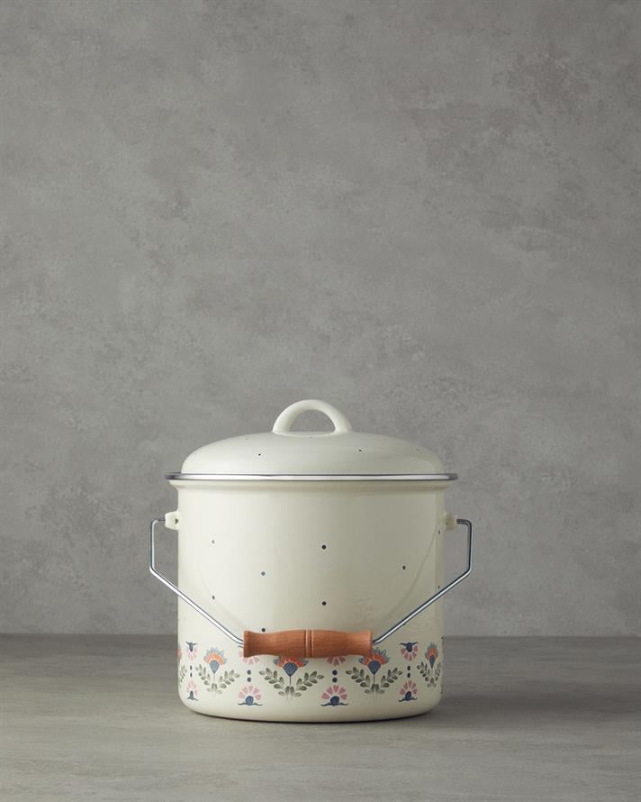 Carnival Flower Emaye Bakraç 20 cm Mavi-Beyaz 8684233297035 | English Home