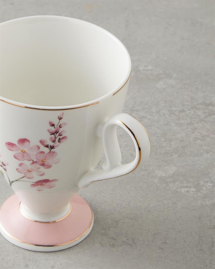 Valentina New Bone China Kupa 300 ml Pembe