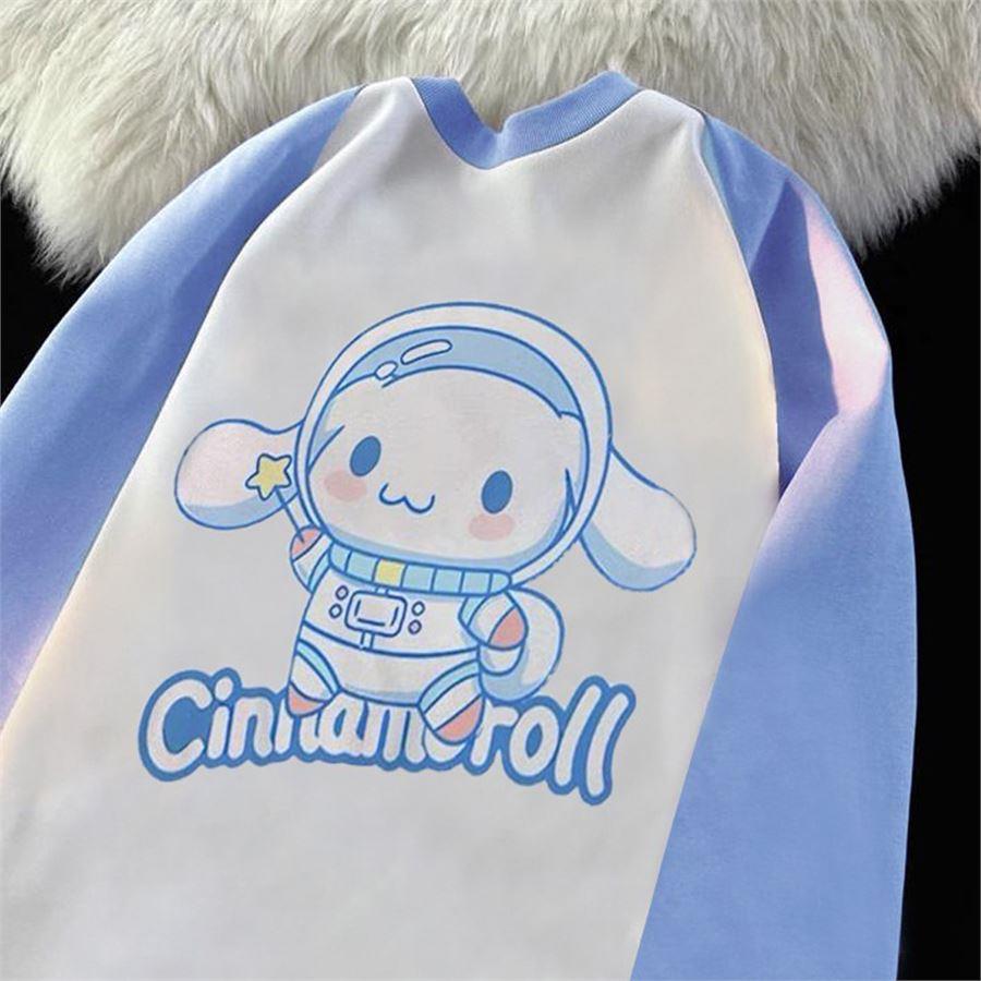Mavi Raglan Kollu Anime Cinnamoroll Astronaut Beyaz (Unisex) Uzun Kollu ... Mavi Raglan Kollu Anime Cinnamoroll Astronaut Beyaz (Unisex) Uzun Kollu ...