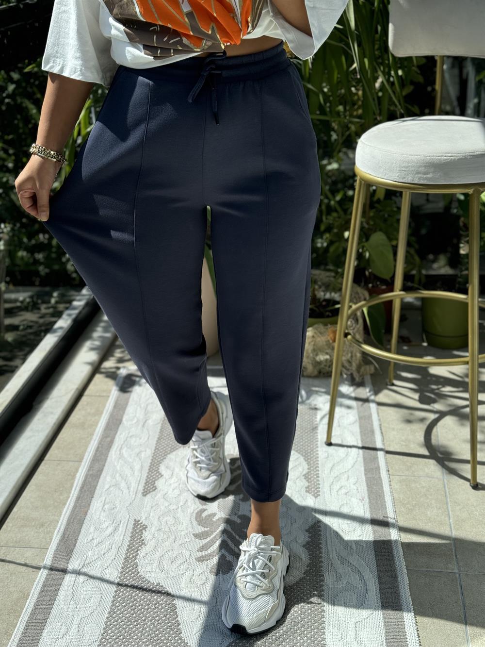 Modal Şalvar Pantolon Lacivert