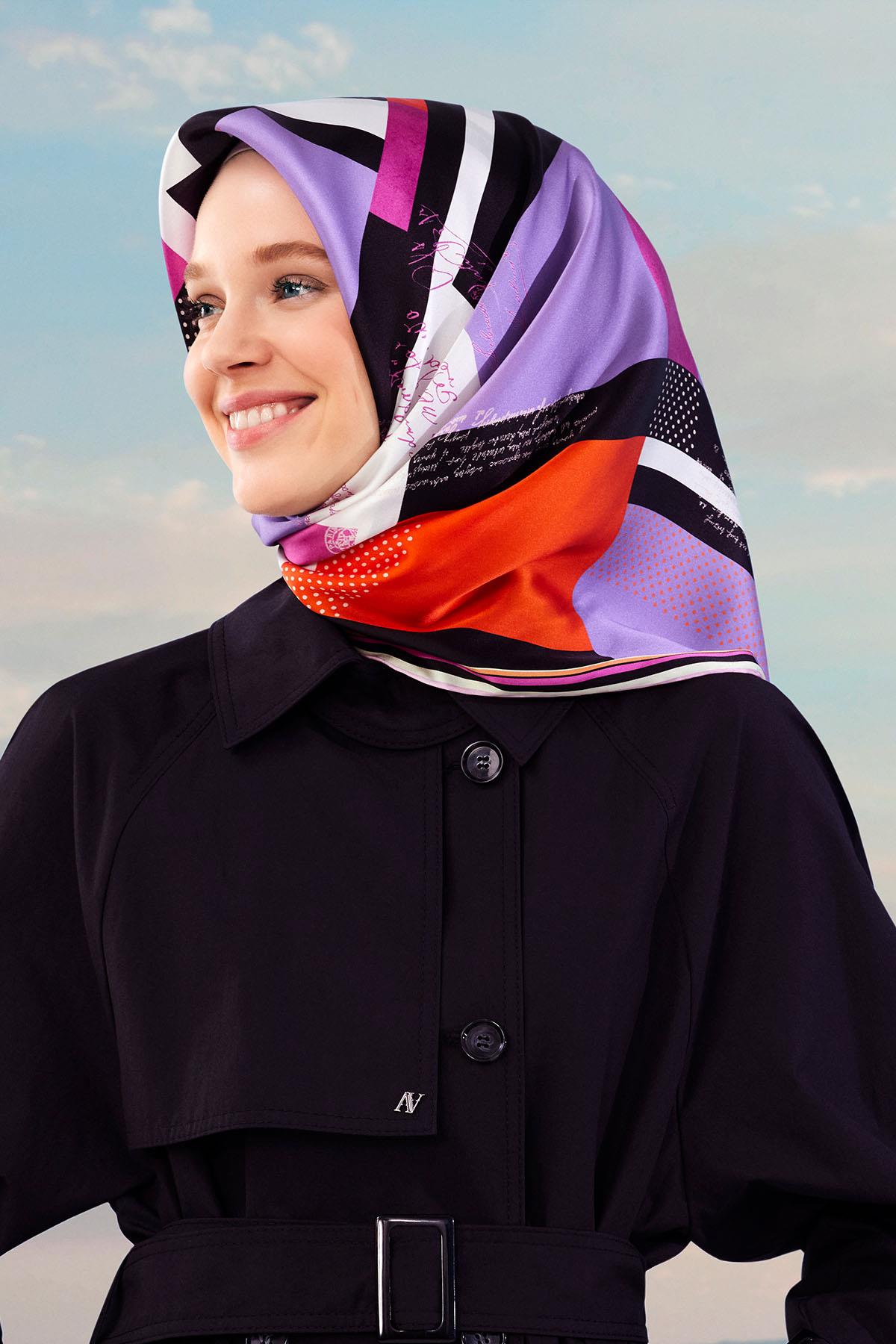 Armine İpek Eşarp 2024 İlkbahar-Yaz - 9138D-36 - Tivil