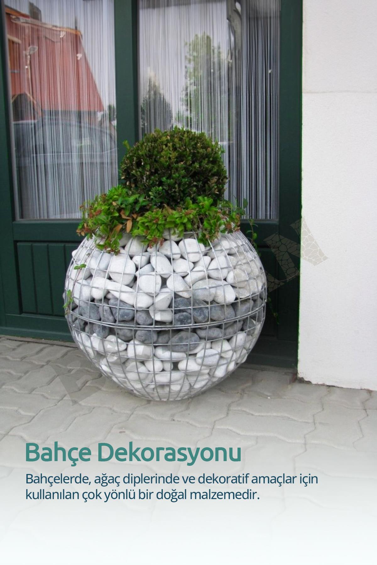 Beyaz Taş 1 Kg 6-10 Cm Beyaz Dolomit Taş Dere Taşı Çakıl Taşı Bahçe Süs ...