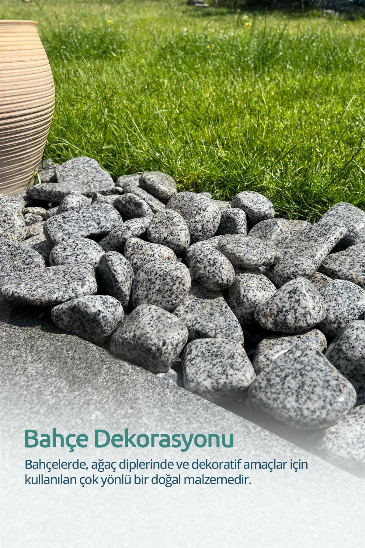 Granit Dolomit Taş , 50 kg , 2-4cm , Akvaryum Taşı , Dekoratif Çakıl ...