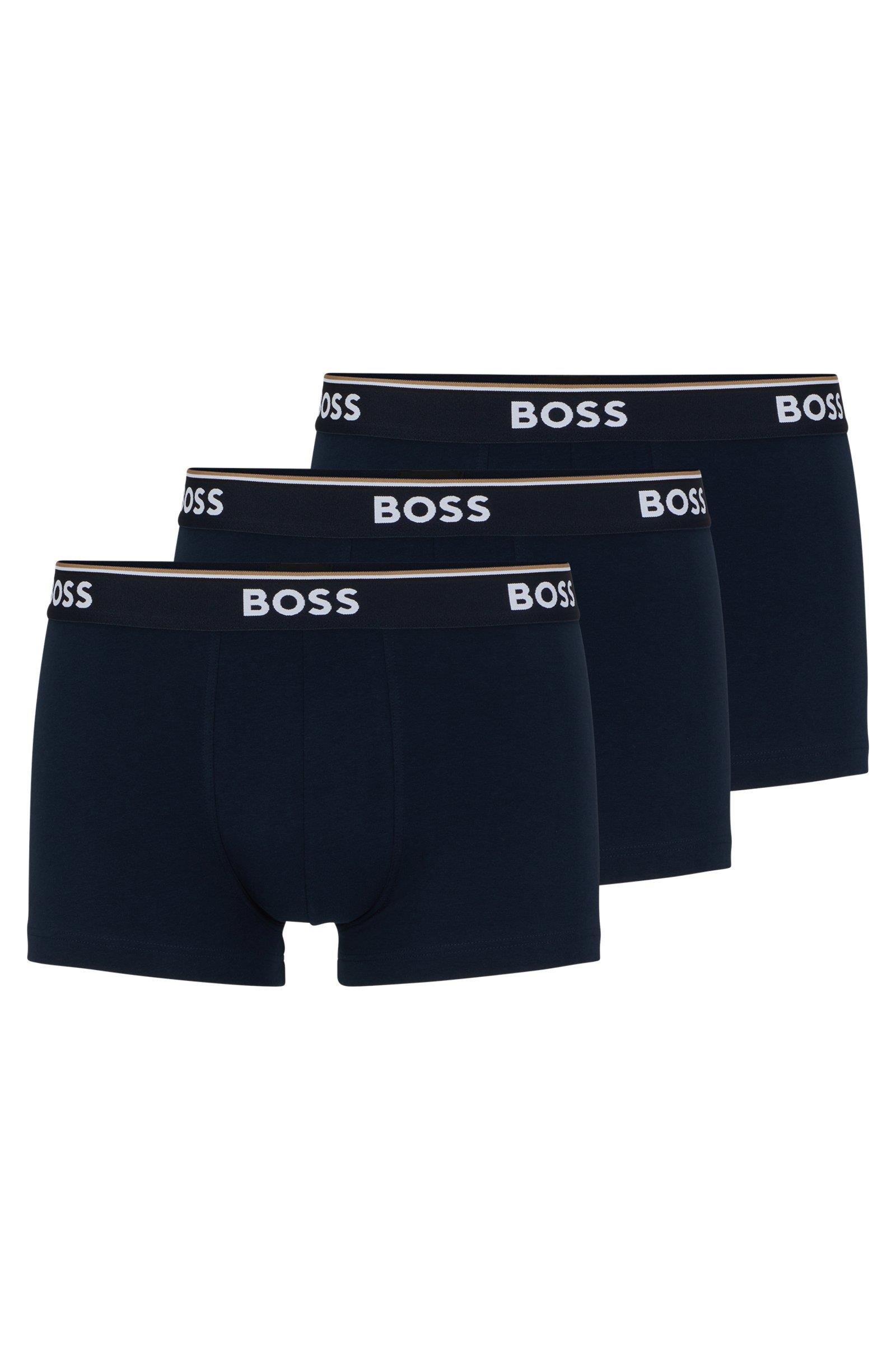 BOSS Erkek Marka Logolu Beli Lastikli Lacivert Boxer 50475274-480 - Wejaar