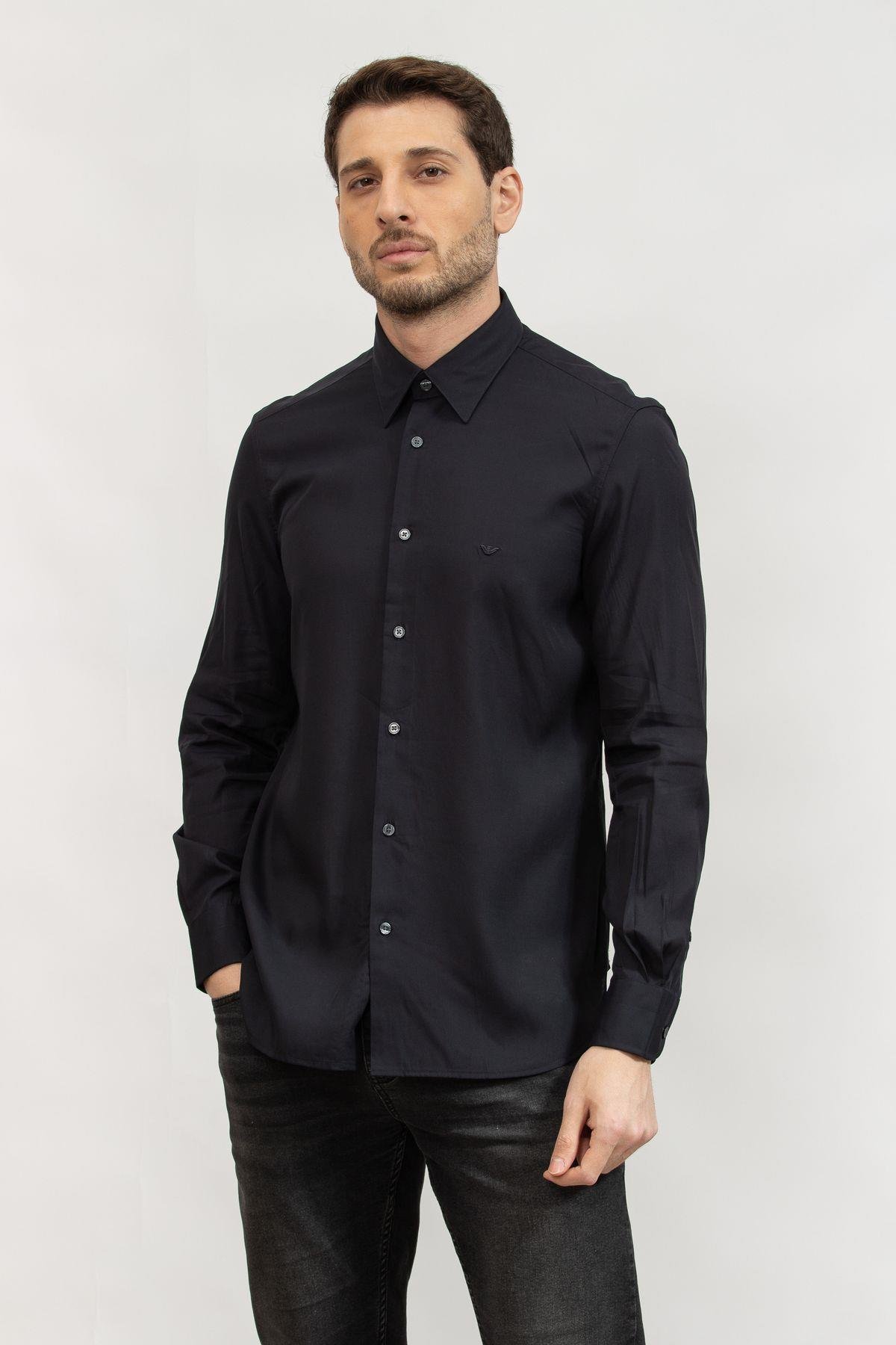 Emporio Armani Lacivert Gömlek - EM001537 AF14214-UB118 | Wejaar