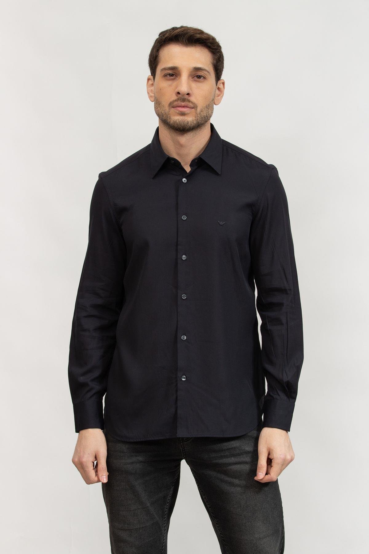 Emporio Armani Lacivert Gömlek - EM001537 AF14214-UB118 | Wejaar