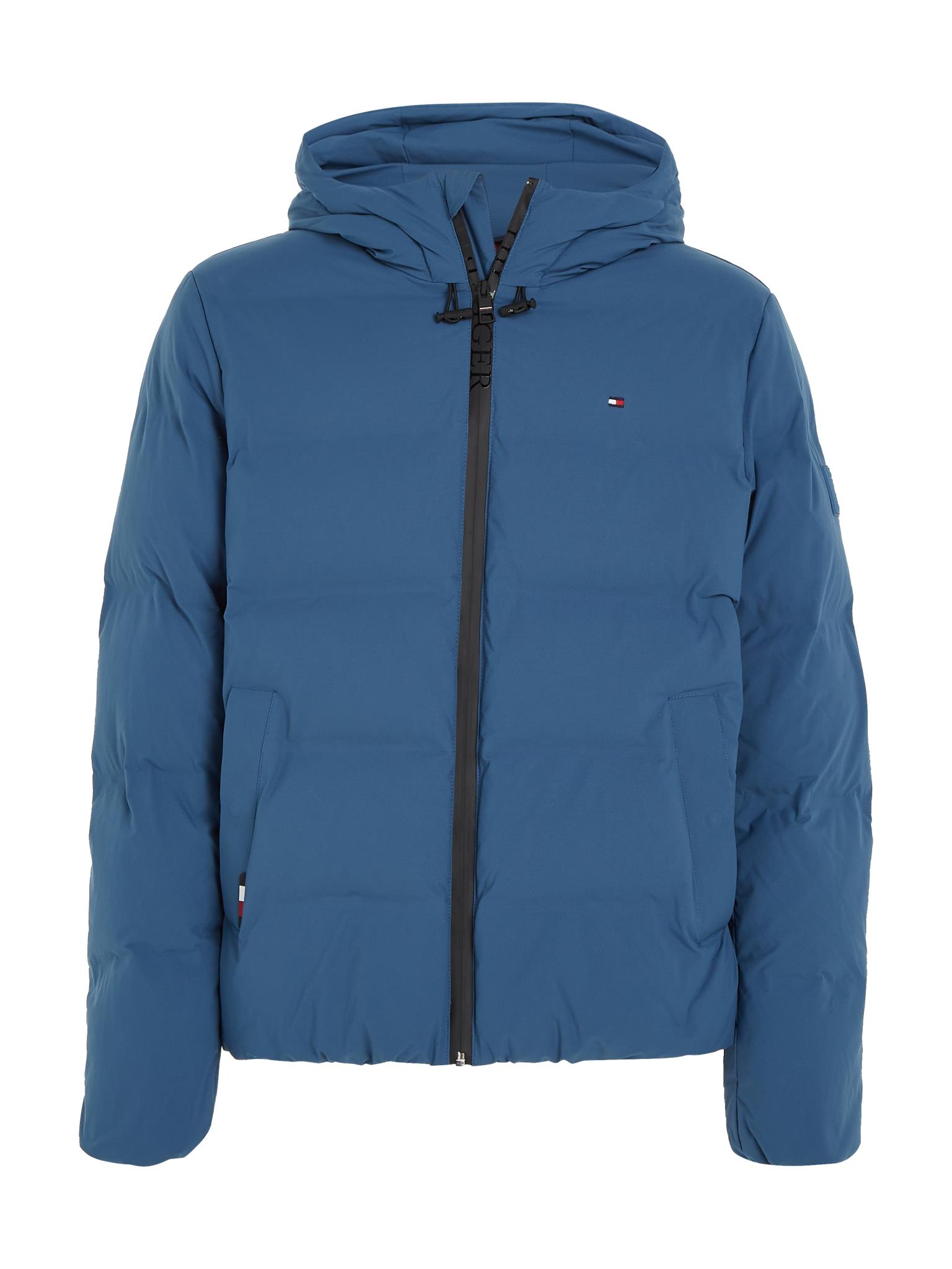 Tommy Hilfiger Erkek Logolu Kapüşonlu Uzun Kollu Günlük Kullanım Mavi Mont MW0MW33958-DBX - Wejaar