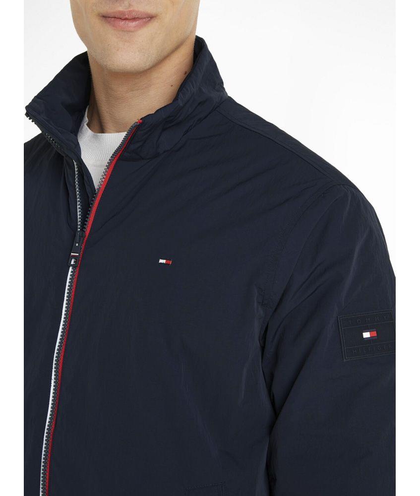 Tommy Hilfiger Erkek Uzun Kollu Fermuarlı Marka Logolu Lacivert Mont MW0MW34250-DW5 - Wejaar