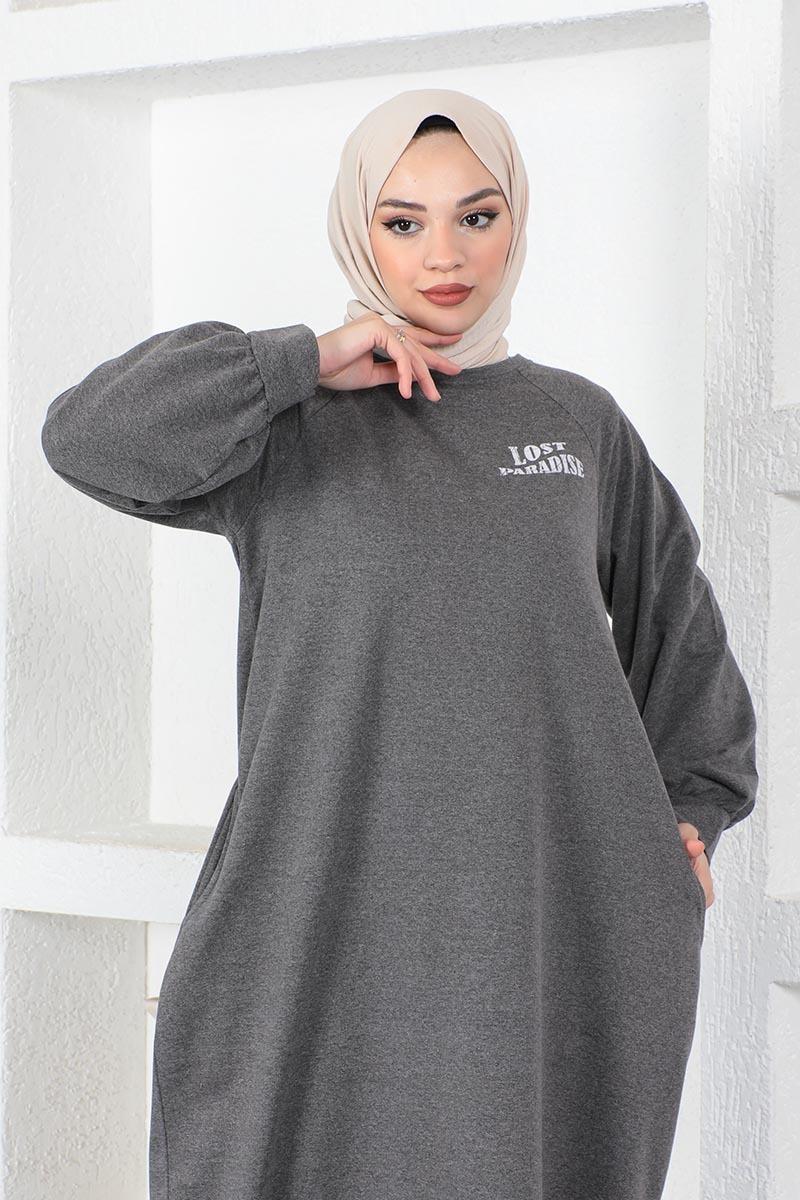 Şalvar Model Salaş Elbise ANTRASİT 2040MG | Modapinhan