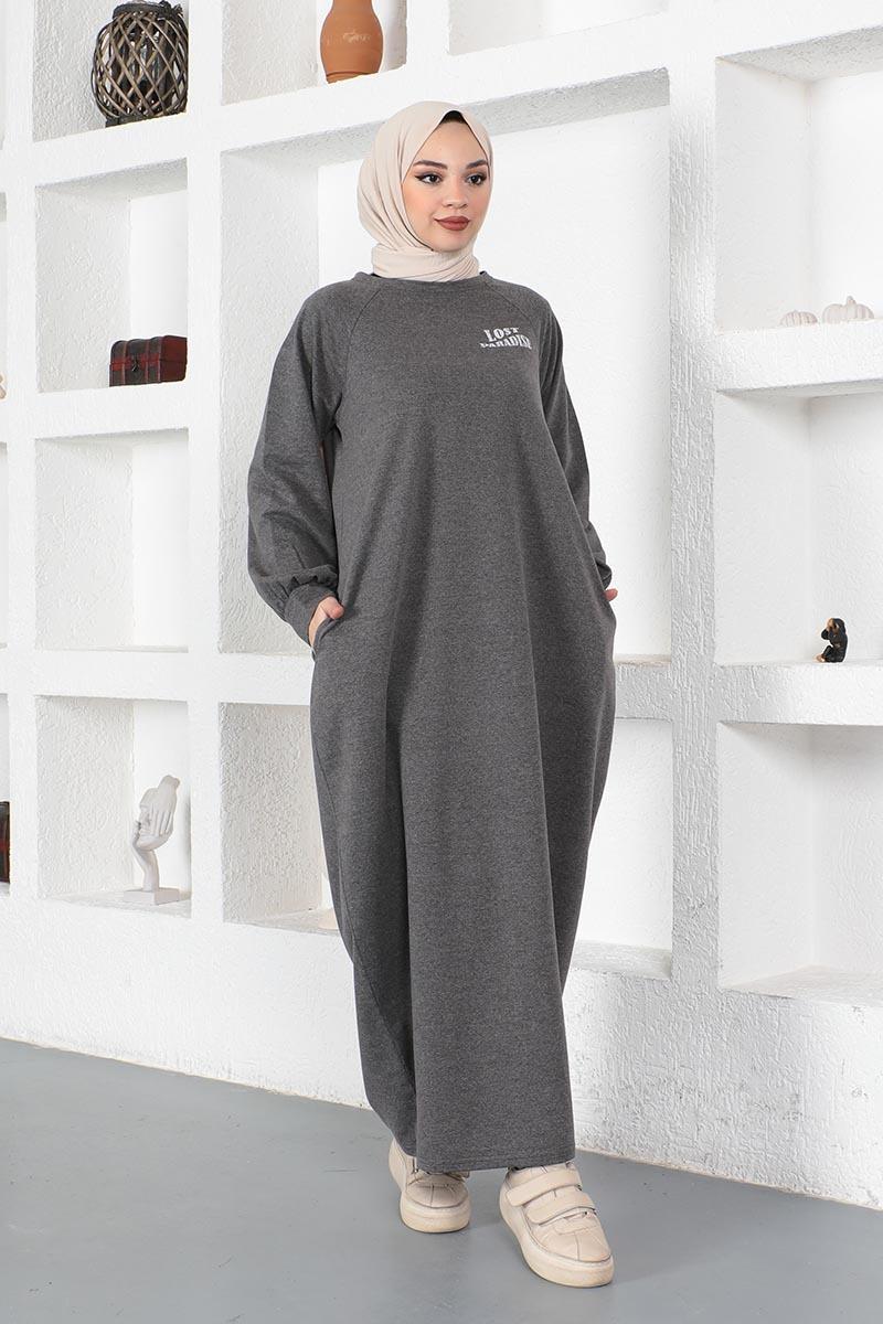 Şalvar Model Salaş Elbise ANTRASİT 2040MG | Modapinhan