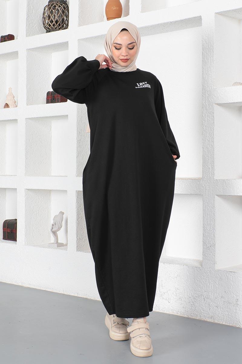 Şalvar Model Salaş Elbise SİYAH 2040MG | Modapinhan