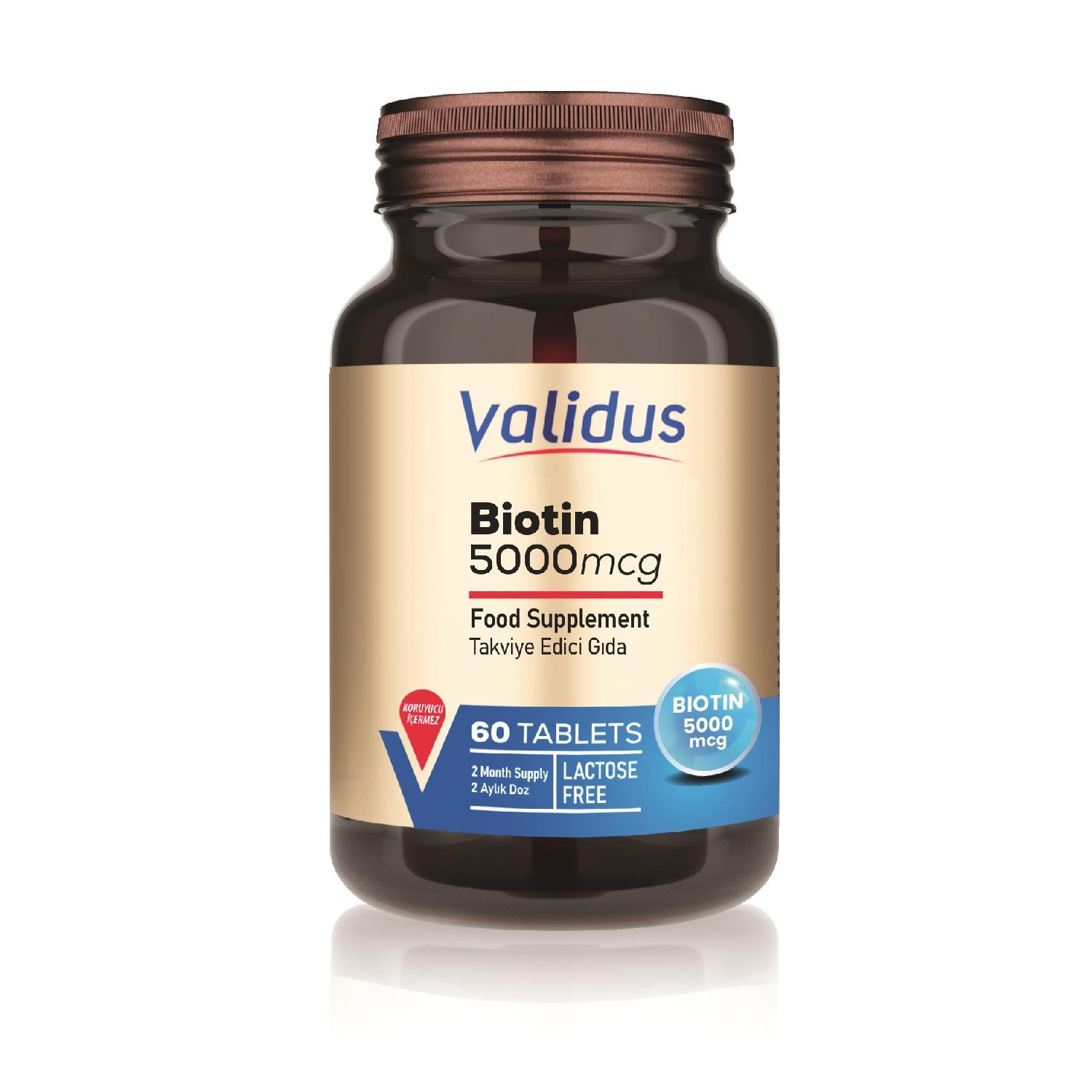 Validus Biotin 5000 mcg 60 Tablets