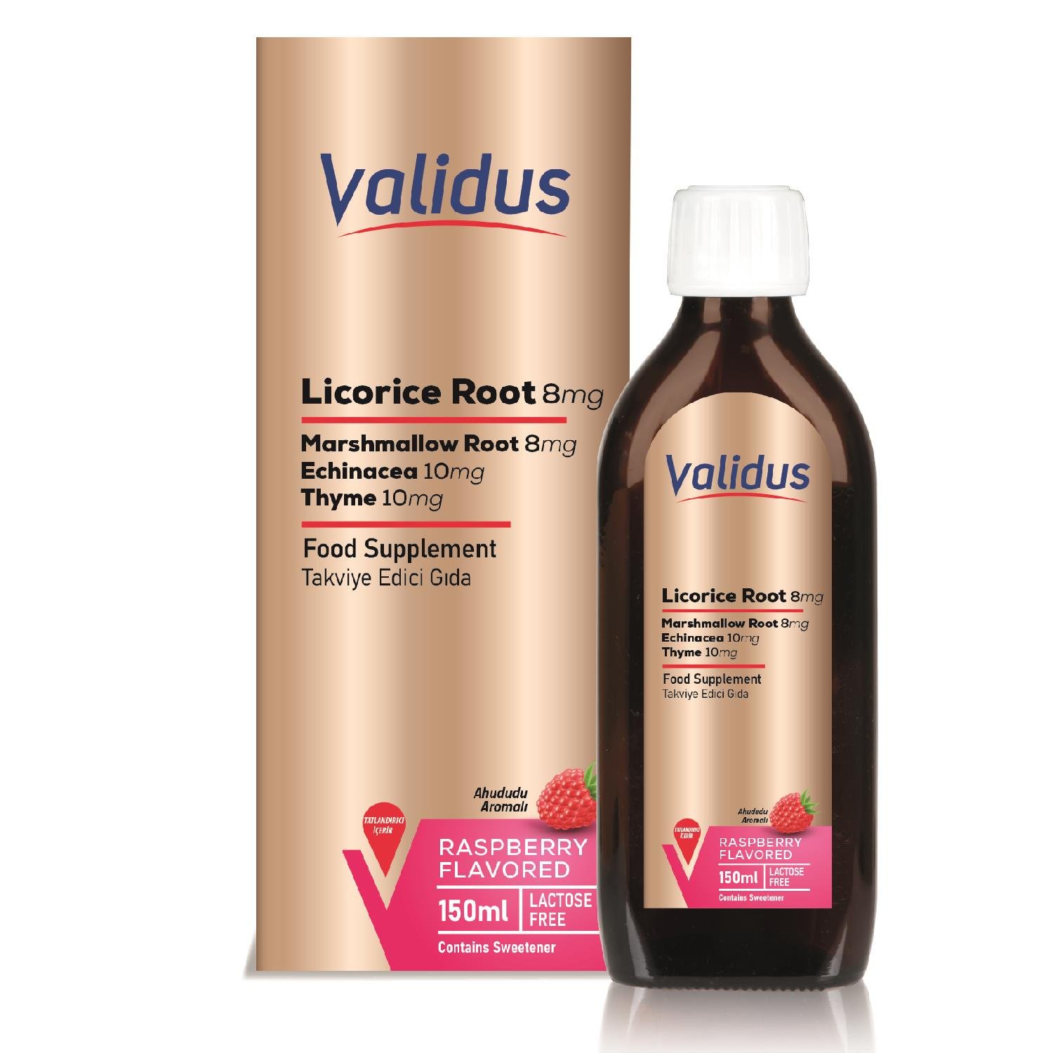 Validus Licorice + Echinacea + Althea + Thyme 150 ml Syrup / Contains ...