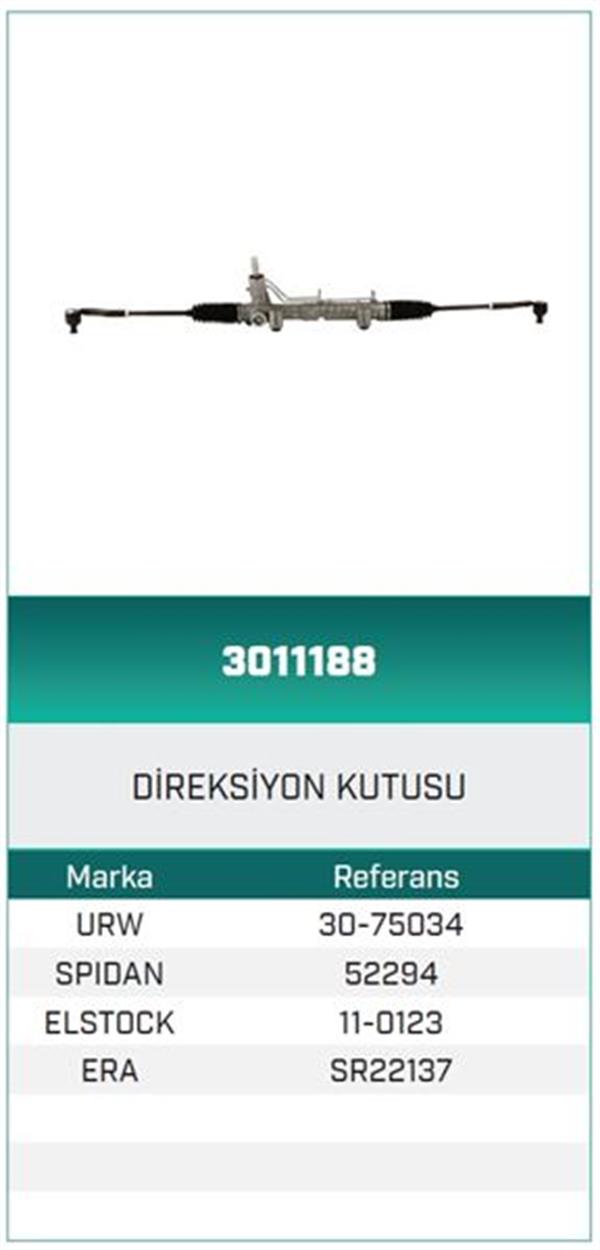 DİREKSİYON KUTUSU HİDROLİK SOL ROT BAŞLI ALBEA ESKİ NO 3011188 15001213